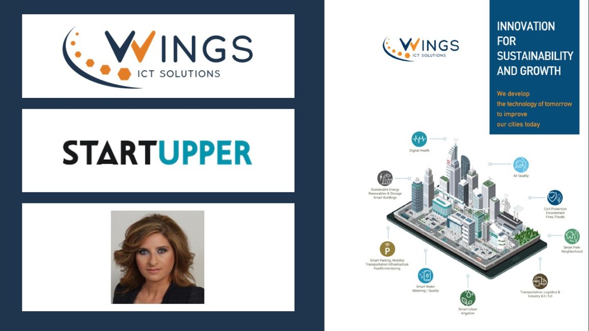 Mrs. Lydia Tsiouka, Sales Director at WINGS ICT Solutions, at the “STARTUPPER” magazine - WINGS ...